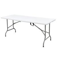 China Modern Design 6FT Plastic Folding Table for Easy Carrying at Outdoor Garden Events for sale