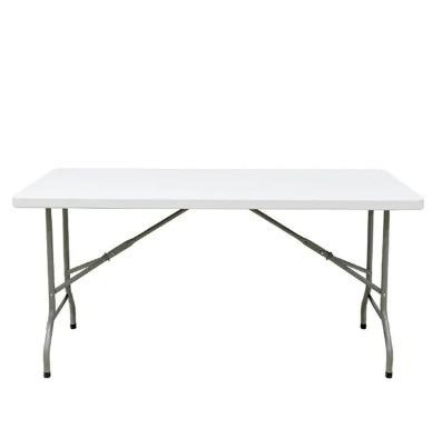 China Foldable White Picnic Table Ideal for Outdoor Camping Hiking and Travelling 152*76*74cm for sale