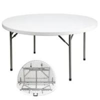 China Foldable 150cm Round Table for Events and Parties Made of Durable Plastic Material for sale