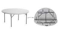 China Foldable 150cm Round Table for Events and Parties Made of Durable Plastic Material for sale