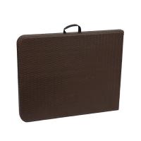China 180*76*74cm Rattan Folding Table for Outdoor Furniture Rectangle Banquet Design for sale