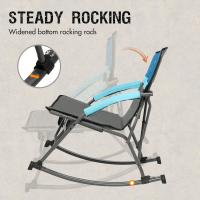 China Black Mesh Back High Back Folding Camping Chair for Outdoor Activities Supports 130kg for sale