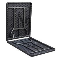 China Plastic Table Folding Style Imitated Rattan Lightweight Portable Camping Picnic Table for sale