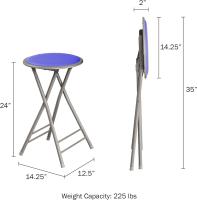 China Foldable Kitchen Living Room Portable Indoor Counter Bar Stools Home Folding Stool for sale