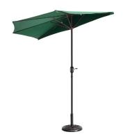 China Half Umbrella Semicircular with Crank and Waterproof Cover 160/180g Polyester Fabric for sale