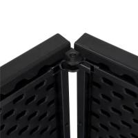 China Modern Style 6FT Black Folding Table for Outdoor Dining Lightweight and Easy to Carry for sale