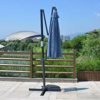 China Smooth Surface Sunshade Outdoor Umbrella with 18 Fiberglass Ribs and Aluminum Alloy Tube for sale