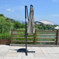 China Smooth Surface Sunshade Outdoor Umbrella with 18 Fiberglass Ribs and Aluminum Alloy Tube for sale