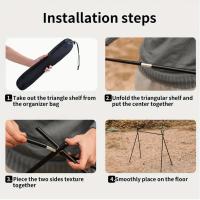 China Outdoor Ultralight Portable Tripod Travel Sundries Racks for Park Garden Furniture for sale