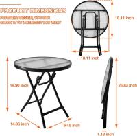 China Tempered Glass Tabletop Compact Coffee Table Perfect for Home Office and Outdoor Patio for sale