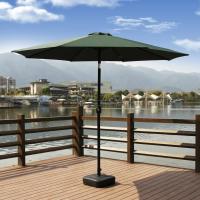 China Leisure Modern Style Steel Made Beach Umbrella with Hand Crank and Waterproof Fabric for sale