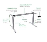 China Adjustable Height Electric Standing Desk for Morden Simple Office Building Efficiency for sale