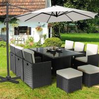 China Windproof Cantilever Picnic Umbrella 2023 Outdoor Patio Furniture for Garden Restaurant for sale