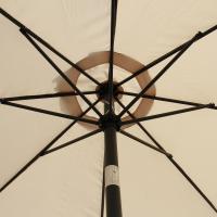 China Stable Structure Commercial Outdoor Umbrella with Tilt and Customizable Color Options for sale
