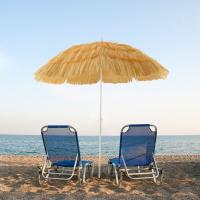 China Manual Control Sun Beach Straw Thatch Scenic Patio Umbrellas Folding Wooden Iron Umbrella for sale