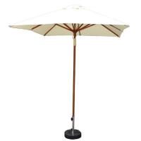 China Outdoor Wooden Umbrella for Hotel Patio Coffee Shop Camping at Modern Big White Square for sale