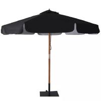 China Outdoor Wooden Umbrella Support Room Space Selection Commercial Branded Big Umbrella for sale