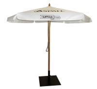 China Sunshade Beach Picnic Straight Umbrella with Push Open Lift System and Custom Wooden for sale