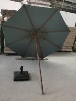 China Stable Structure Wooden Umbrella with Pongee Panel Material and 2.5m Open Diameter for sale