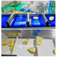China Frozen Dried Durian Dried Mangoes Fruit Multihead Weigher Combination Equipment Manual Belt Type for sale