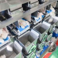 China 50g Maw Fish Bubble Fresh Food Multihead Weigher 8 Heads Screw Feeding Weigher for sale