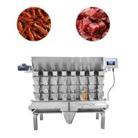 China Automatic Screw Feeder Combination Weigher Filling Sticky Food Meat Packing Machine for sale