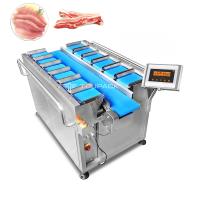 China Automatic Counterweight Streaky Pork Fresh Meat Weighing Machine Belt Combination Weigher for sale