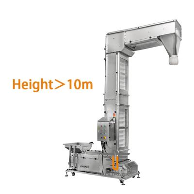 China Stainless Steel Z Shape Bucket Elevator Height 10m For Food Snacks Chemical Powder for sale