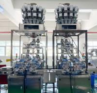 China Disposable Chopsticks Weighing Packaging Machine Long Strip Products With 16 Head Weigher for sale