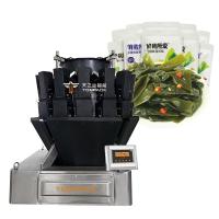 China Automatic Kelp Screw Feeder Combination Weigher Filling Sticky Product Food Meat Fish Beef Chicken Multihead Weigher for sale