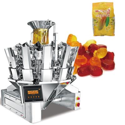 China Automatic Pouch Packing Machine Gummy Cookie Sugar Packing Machine With Multi Head Weigher for sale