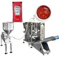 China Automatic Three-Sideseal Bags Pillow Bag Honey Sauce Peanut Butter Salad Dressing Ketchup Pack Machine Paste for sale