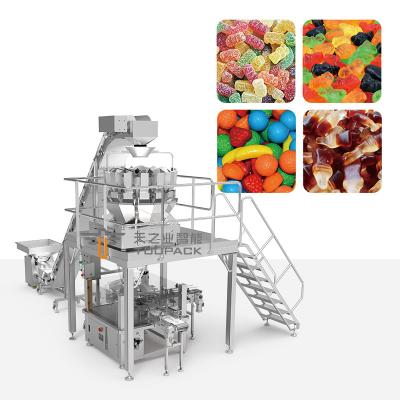 China Gummy Candy Bottle Filling Machine Popcorn Counting Filling Packing Jar Packing Machine for sale