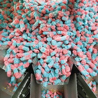 China Automatic Packaging Hard Candy Gummy Sugar Round Bottle Plastic Jar Filling Capping And Packing Machine for sale
