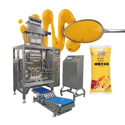 China Auto Multi Lane Sachet Packing Multi Lane Track Ketchup Liquid Sachet Packaging Machines Multi Lane Honey Sachet Packing Machine for sale