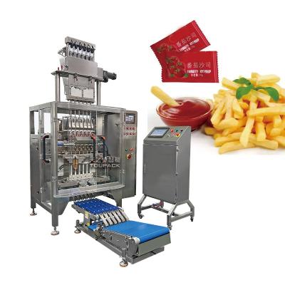 China High Speed Multi Lane Ice Pop Candy Packaging Filling Sealing Automatic Popsicle Juice Multilane Liquid Paste Sauce Honey Stick Pouch Packing Machine for sale