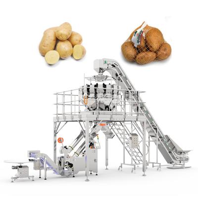 China High Quality Automatic Walnut Net Bag Clipping Packing Machine Garlic Onions Potatoes Citrus Mesh Bag Packing Machine Chocolate Coins Mesh Bag Packing Machine for sale