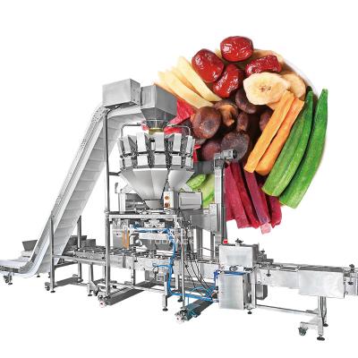 China High-Speed Automatic Pouch Salad Packaging Machinery for 14 Head Multihead Weigher Dried Fruit Packing Machine for sale