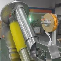 China High Speed Vertical Automatic Mesh Pocket Machine Carrot Vegetable Mesh Bag Baler Pear Automatic Nets Packing Machine for sale