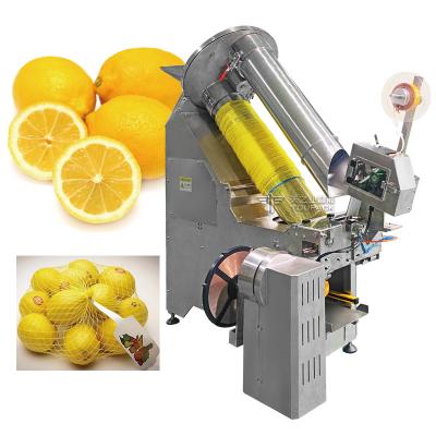 China Lemon Garlic Onion Potato Pineapple Mesh Net Bags Packing Machine Net Clipping Machine for sale