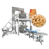 China Full Automatic VFFS Weighing Seal Pouch Bag Packaging Coffee Feed Banana Candy Snack Nitrogen Grain Potato Chips Packing Machine for sale