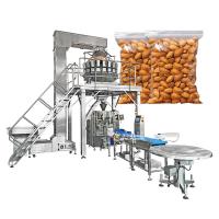 China Automatic Electric Multihead Weigher Filler Sealing Machine For Plastic Pouch Packaging Of Dry Fruits Nuts Food High-Accuracy for sale