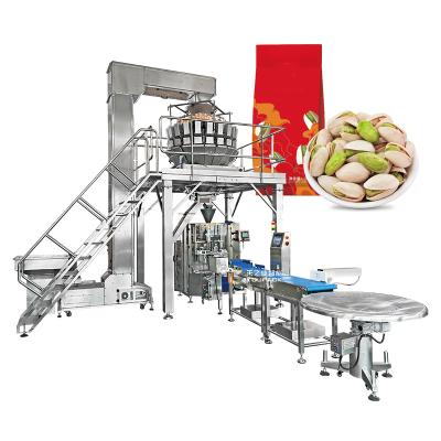 China Automatic Vertical Granule Bagging Dried Fruit Dry Fruits Rice Nuts Beans Candy Bag Filling Pouch 1kg 5kg Grain Packing Machine for sale
