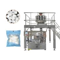 China Plastic Fork Automatic Packing Machine Shower Cap Packaging Machine Multihead Weigher Packaging System for sale