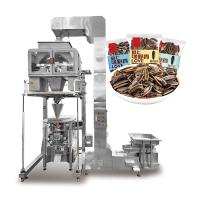 China Automatic 4 Head Linear Weigher Packing Machine 500g 1kg 2kg Food Grade Gluing Labeling Foil Paper For Beans Pellets Sugar for sale