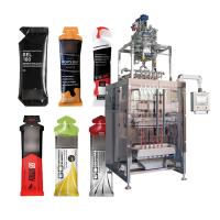 China Automatic Multi lane Small Sachet Liquid Paste Packing Mustard Salad Shrimp oyster Sauce Packaging Machine for sale