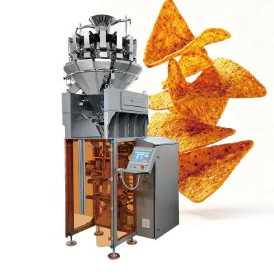 China Automatic Snack Food Weighing and Packing Machine for Chips Nuts Candy Granules 5-200g High Speed Digital Sensor Packaging Line for sale