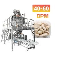 China All-in-One Automated Tray Denesting & Filling Line with High-Precision Screw Multihead Weigher for Sticky Meat for sale