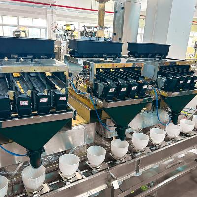 China Multi-Ingredient Mix Weighing Packaging Line | 2–14 Materials for Nuts, Dried Fruits, Pet Food & Fruit Cereal for sale