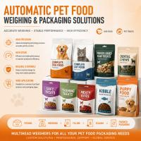 China Custom Pet Food Packaging Machinery | Gentle Packing for Freeze-Dried Pet Treats, Dry Kibble & Retort Wet Pet Food Pouches for sale